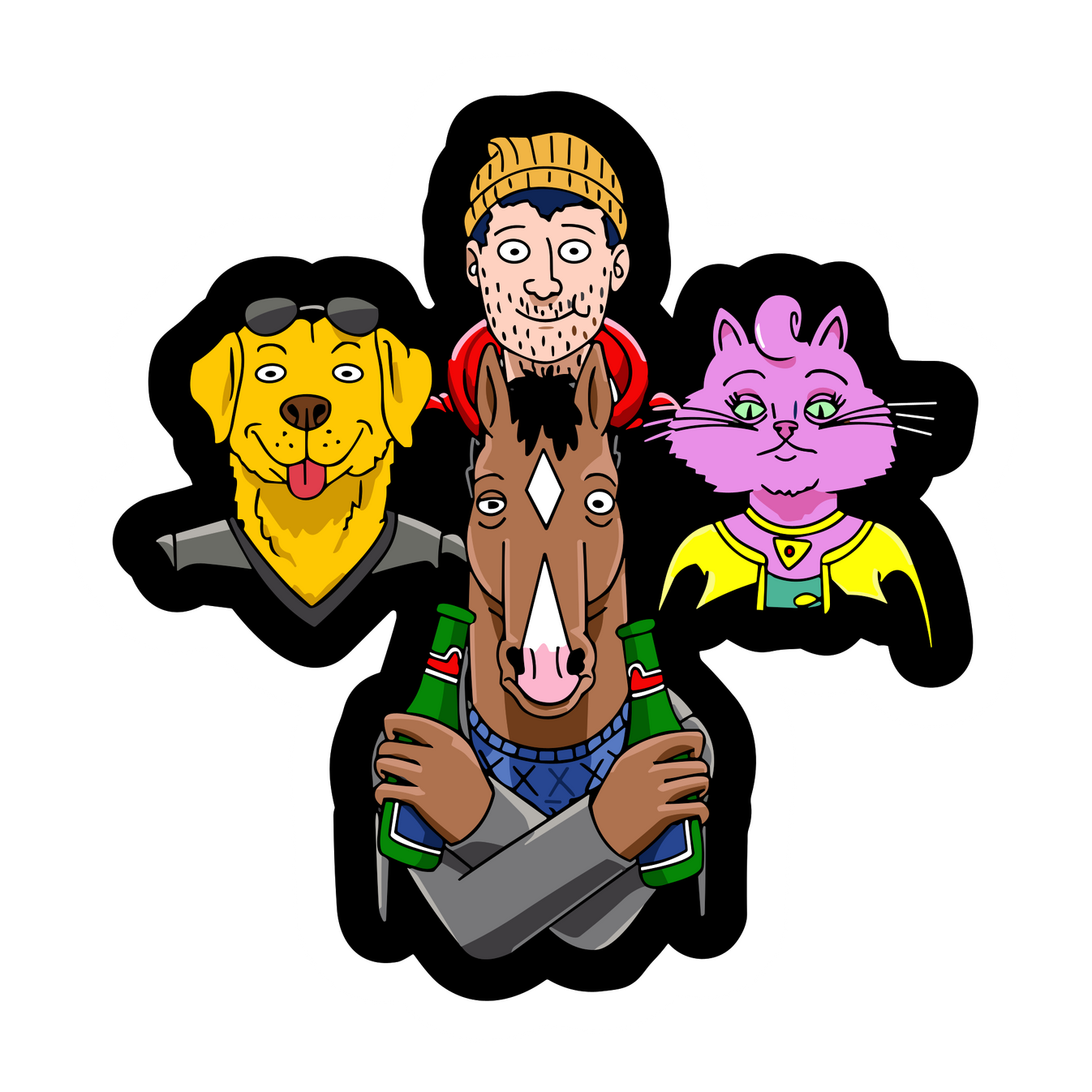 BOJACK HORSEMAN – Stickersbits Guatemala